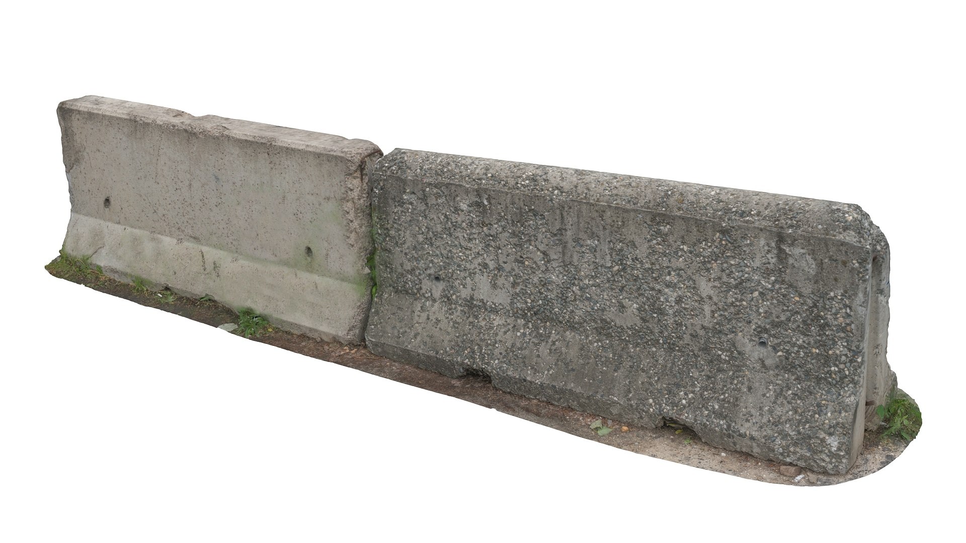 Concrete Barrier Scan 8k 3d Model