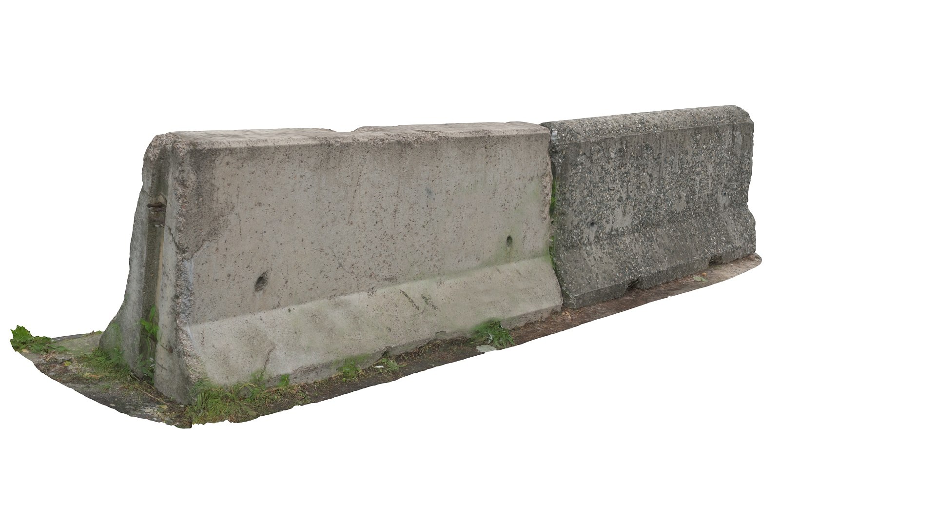 Concrete Barrier Scan 8k 3d Model