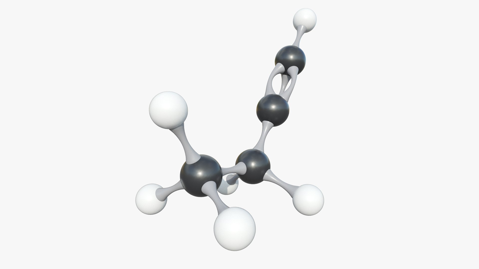 Butyne Molecule With PBR 4K 8K Model - TurboSquid 1942405