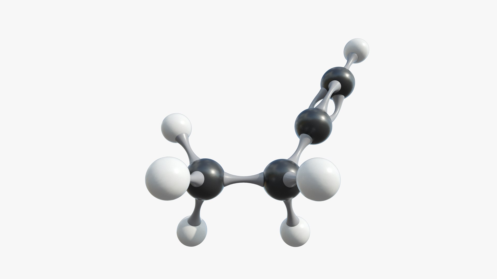 Butyne Molecule With PBR 4K 8K Model - TurboSquid 1942405