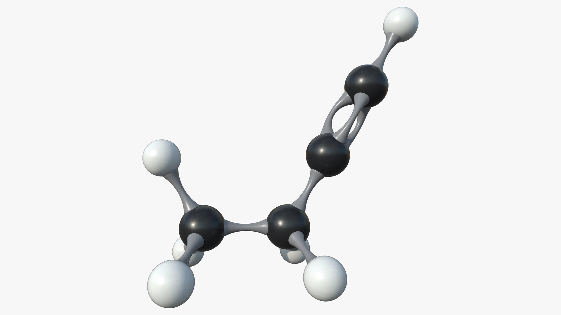 Butyne Molecule With PBR 4K 8K Model - TurboSquid 1942405