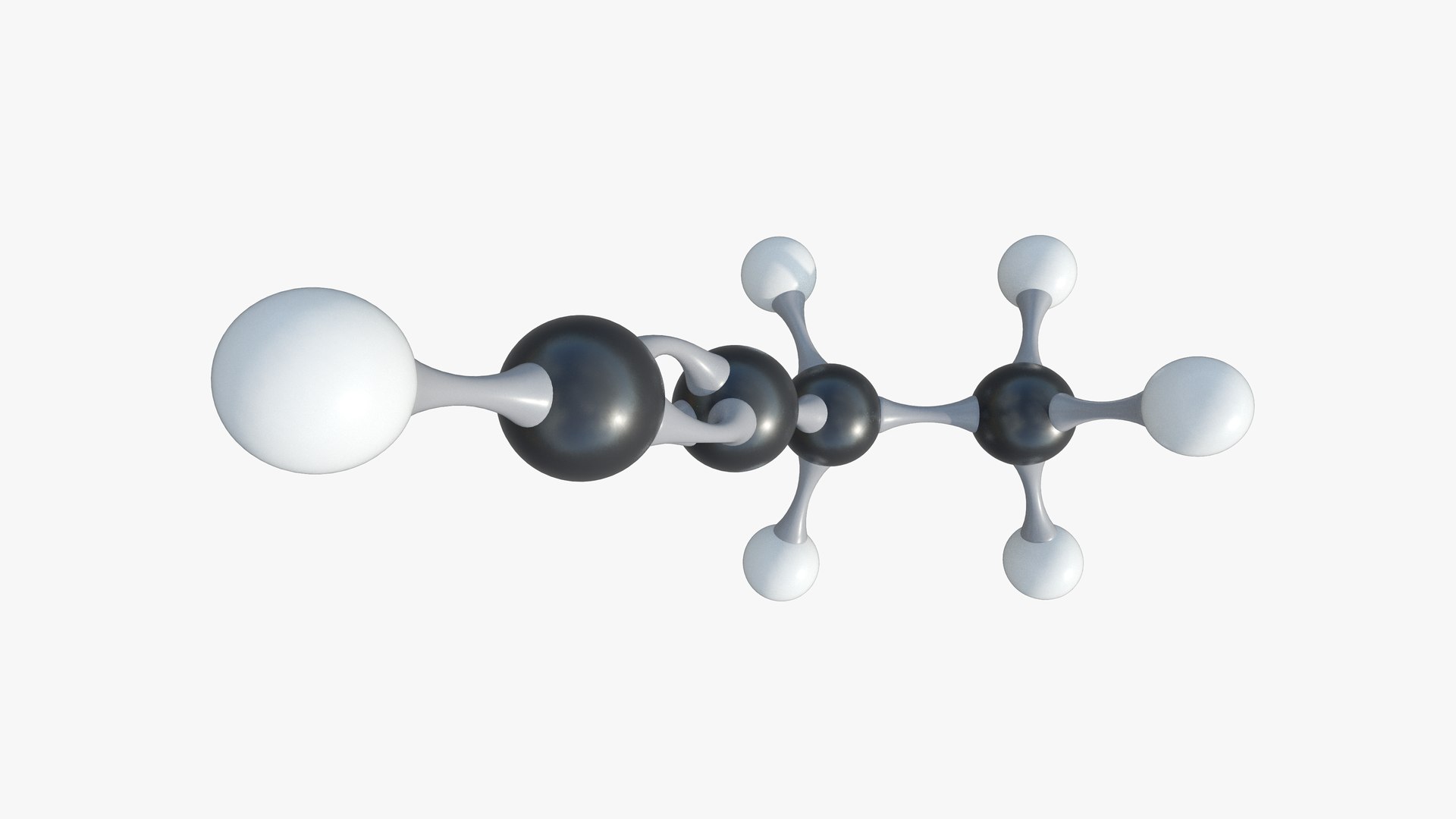Butyne Molecule With PBR 4K 8K Model - TurboSquid 1942405