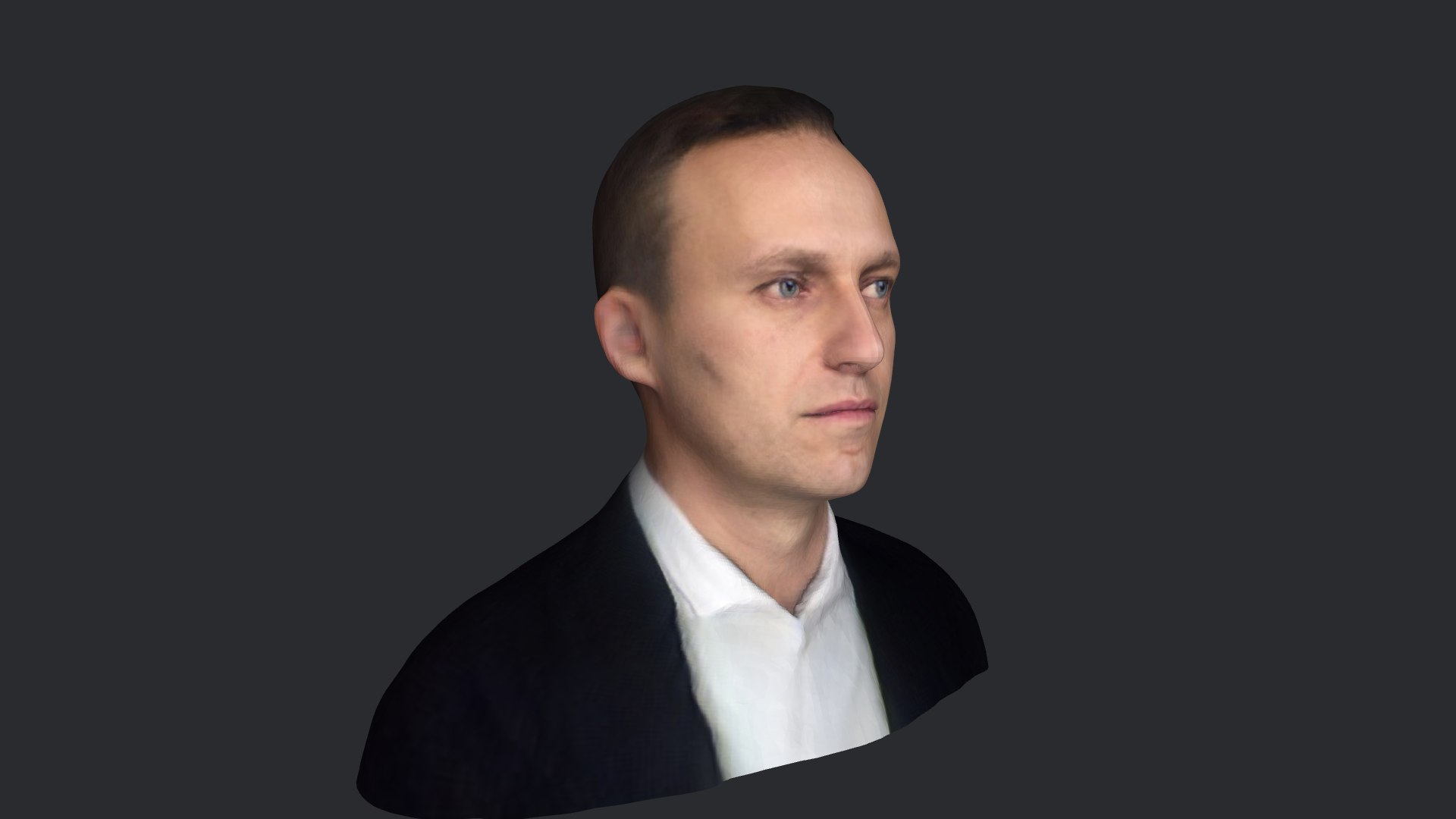 3D Model Alexey Navalny- Realistic Bust Head Ready - TurboSquid 1970886