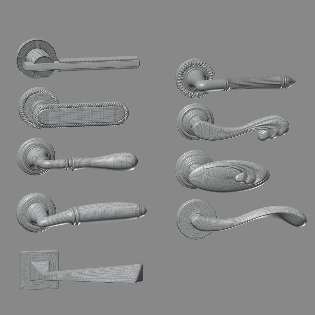3d Door Handles Model