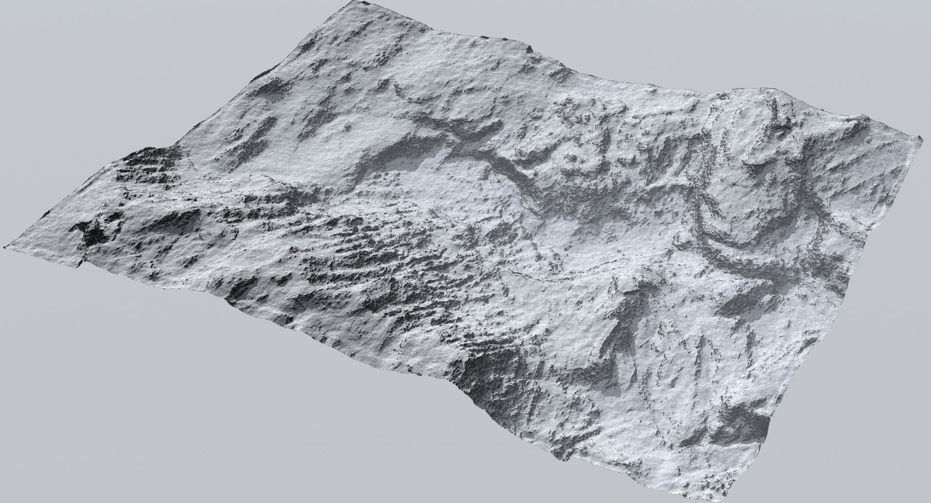 3d Snowy Mountain Snow Model