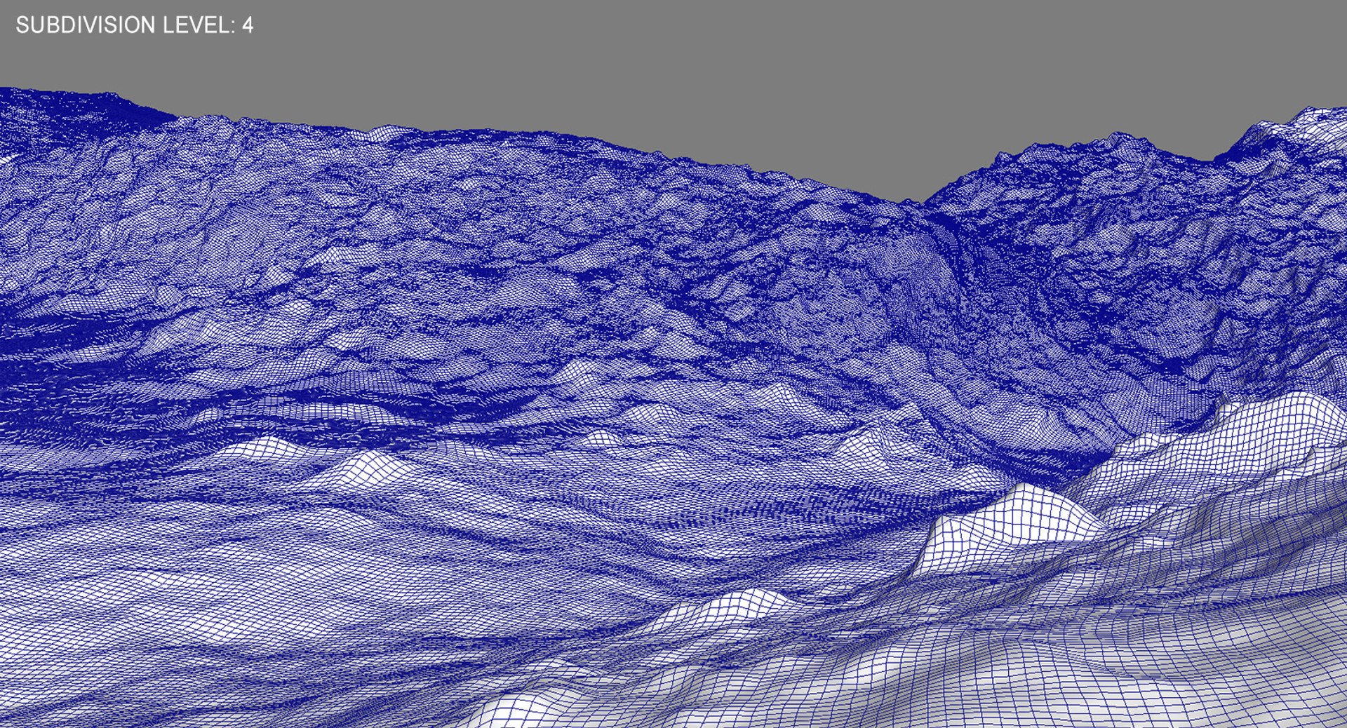 3d snowy mountain snow model
