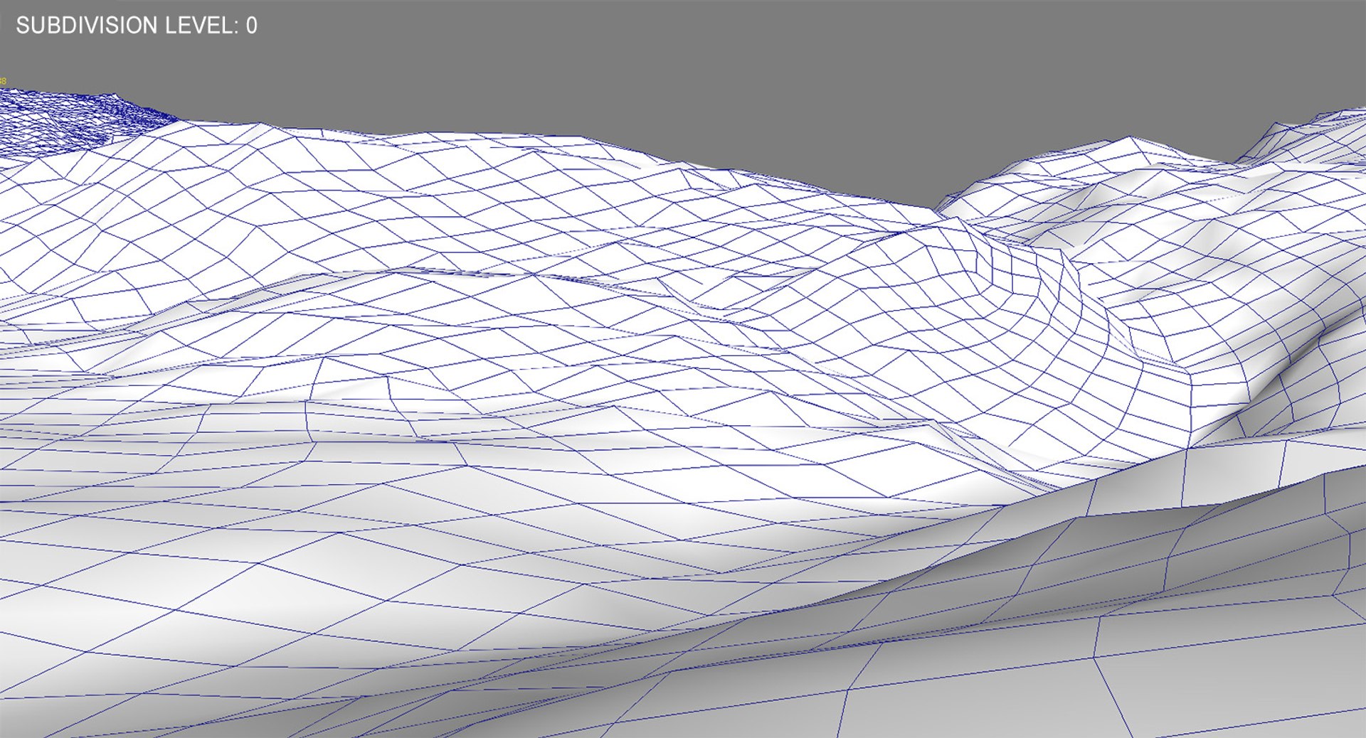 3d snowy mountain snow model