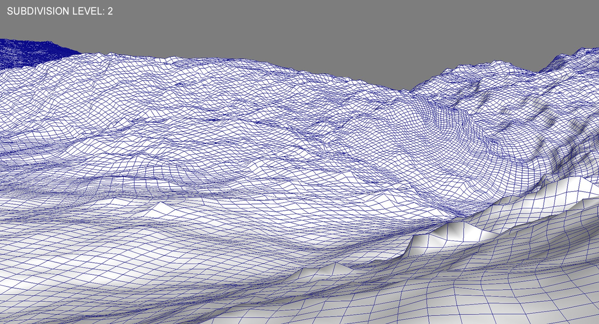 3d snowy mountain snow model