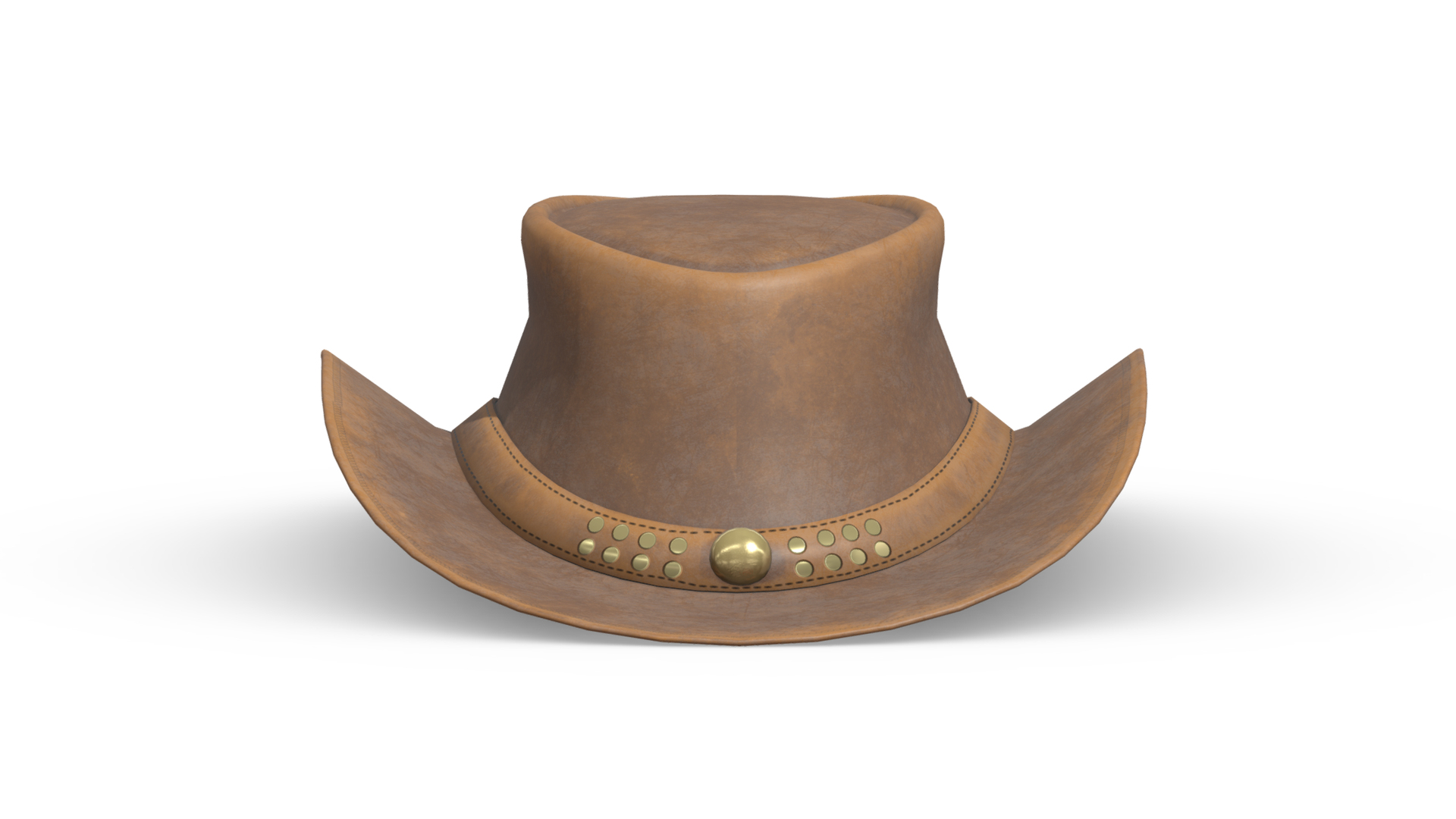 modelo 3d Sombrero de vaquero Low Poly PBR Realista - TurboSquid 1930518