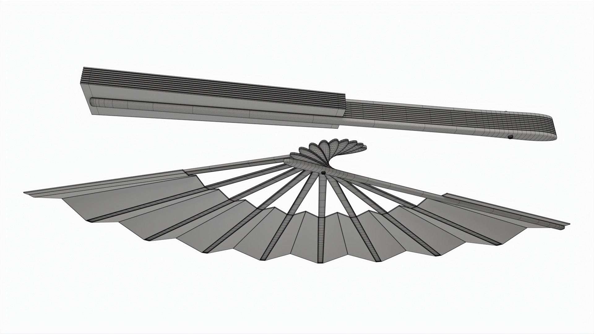 Japanese Ogi Fan For Dancing 3D Model - TurboSquid 2134517