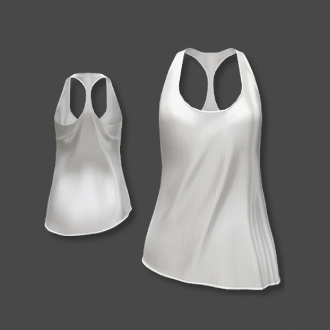Tank White 3d Model