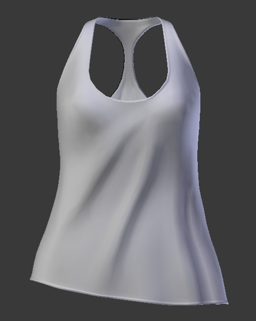 Tank White 3d Model