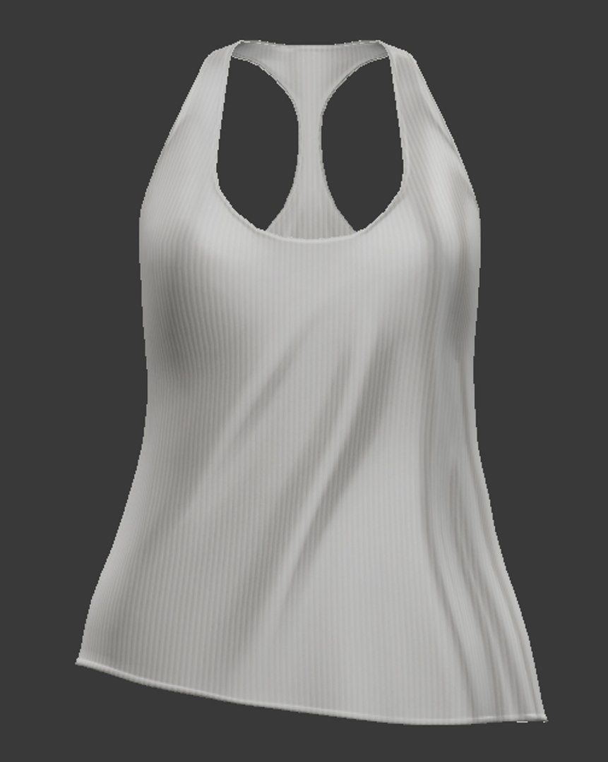 Tank White 3d Model