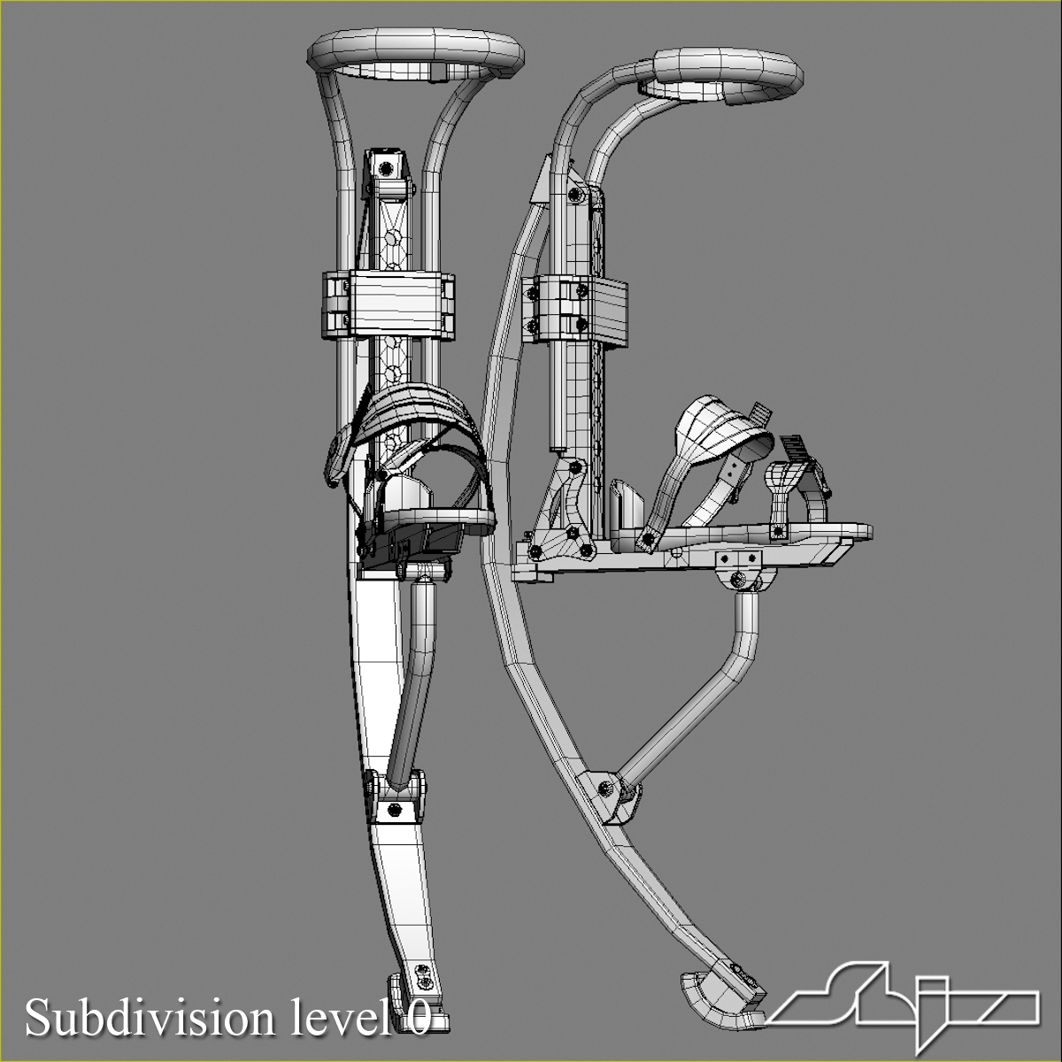jumping stilt 1 3d model