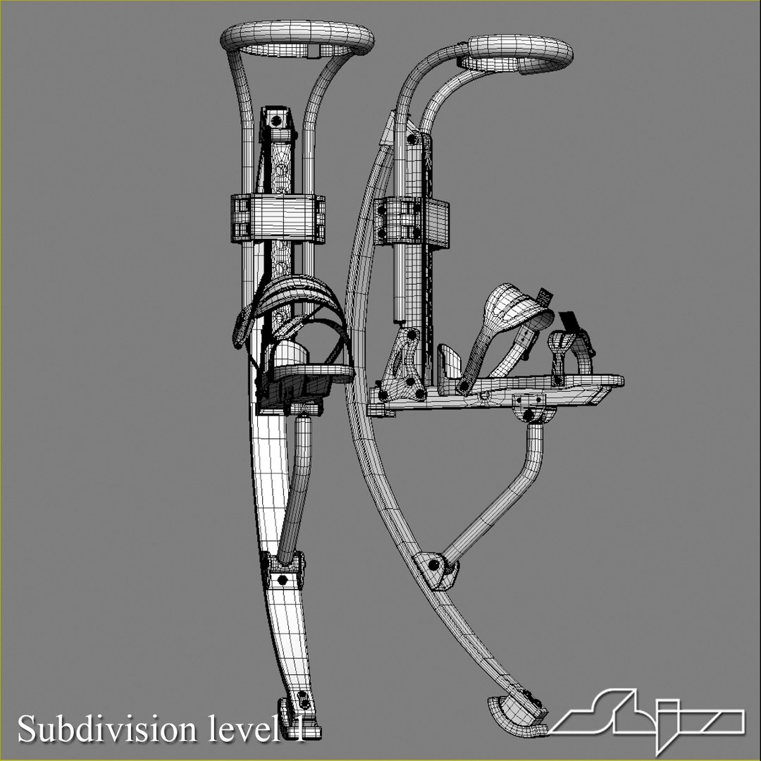 jumping stilt 1 3d model