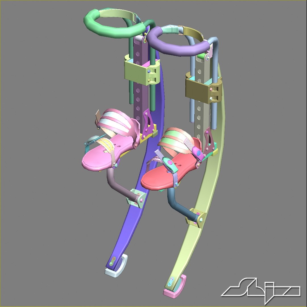 jumping stilt 1 3d model