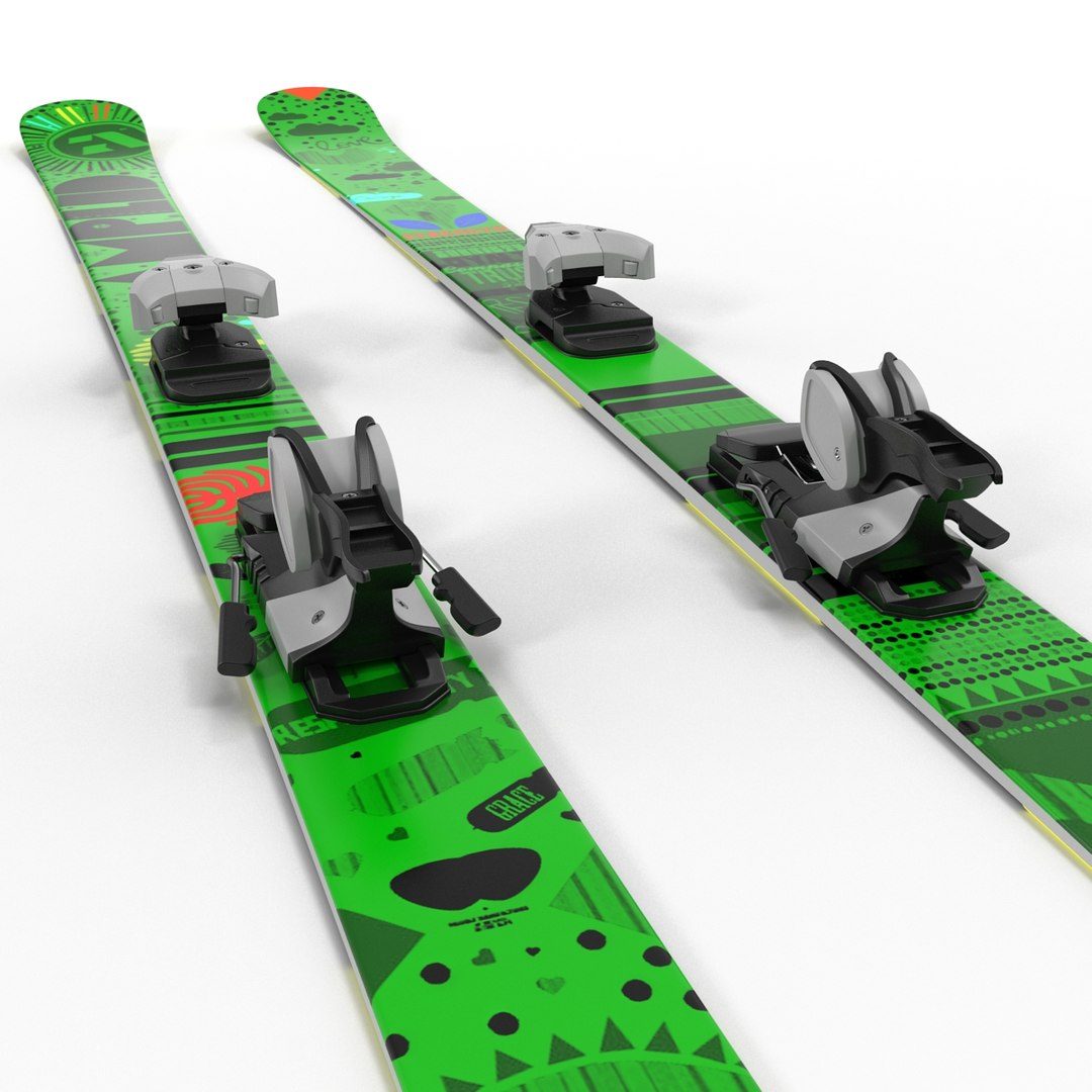 3d model snow ski 5