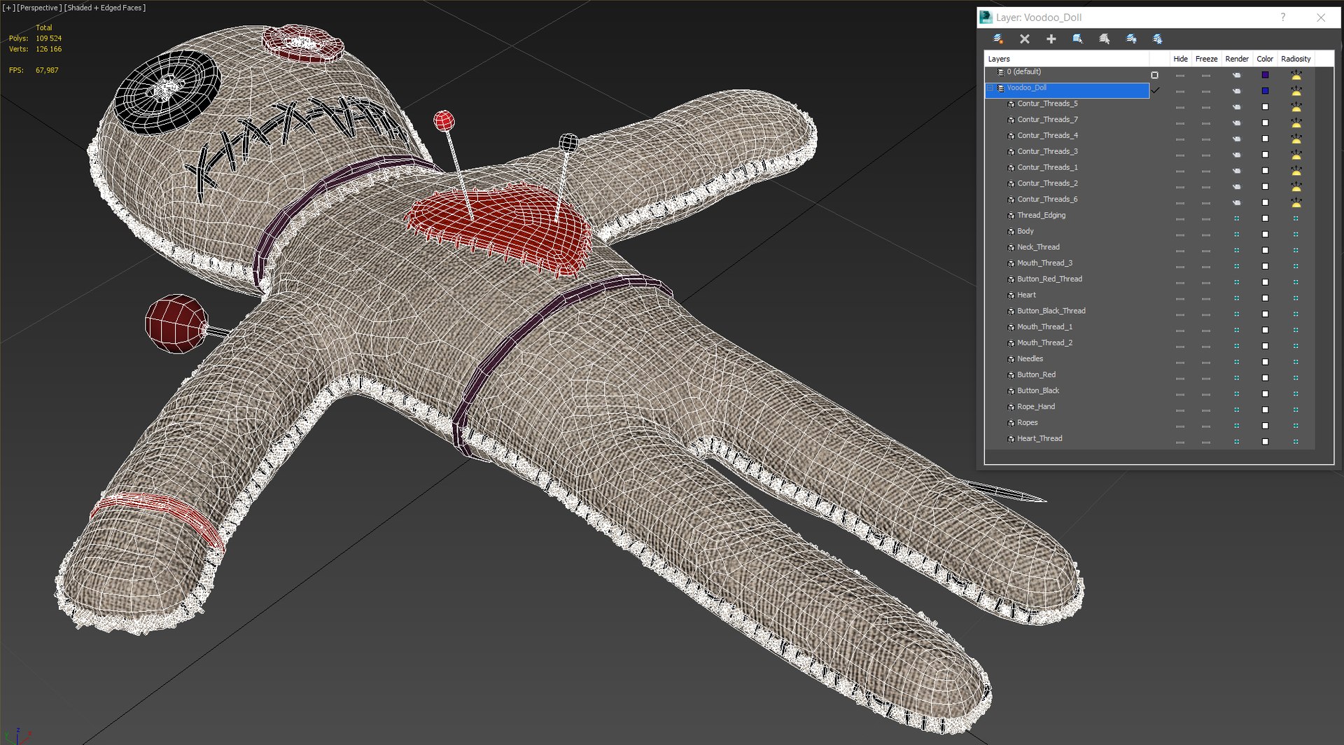 Voodoo Doll Model - TurboSquid 1723697