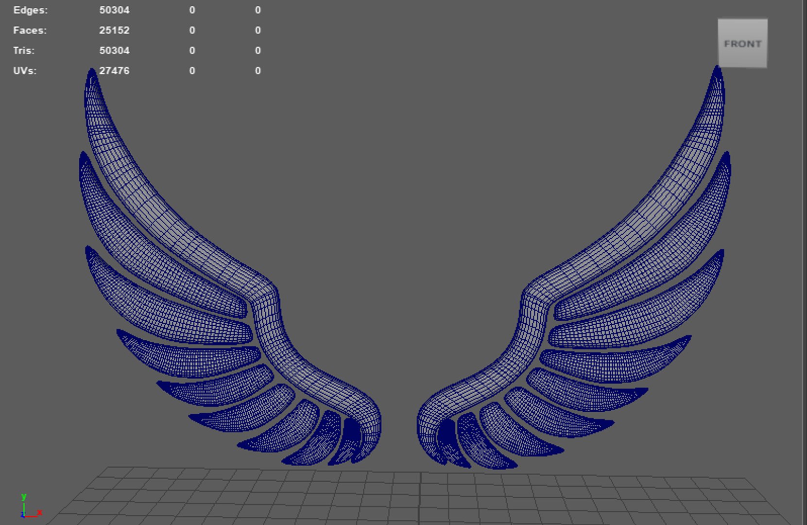 3D Wings Metal Logo 3D Model - TurboSquid 2411220
