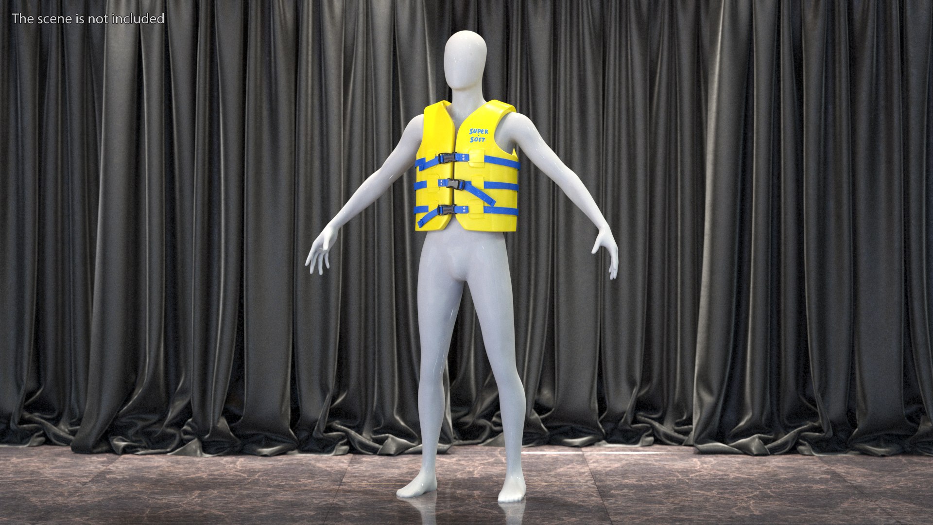 Super Soft Adult Medium Life Jacket 3D model - TurboSquid 1854624
