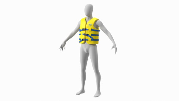 Super Soft Adult Medium Life Jacket 3D model - TurboSquid 1854624