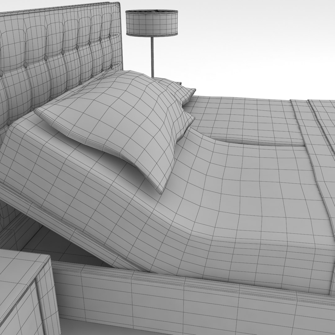3d Model Of Shadow Adjustable Bed 4