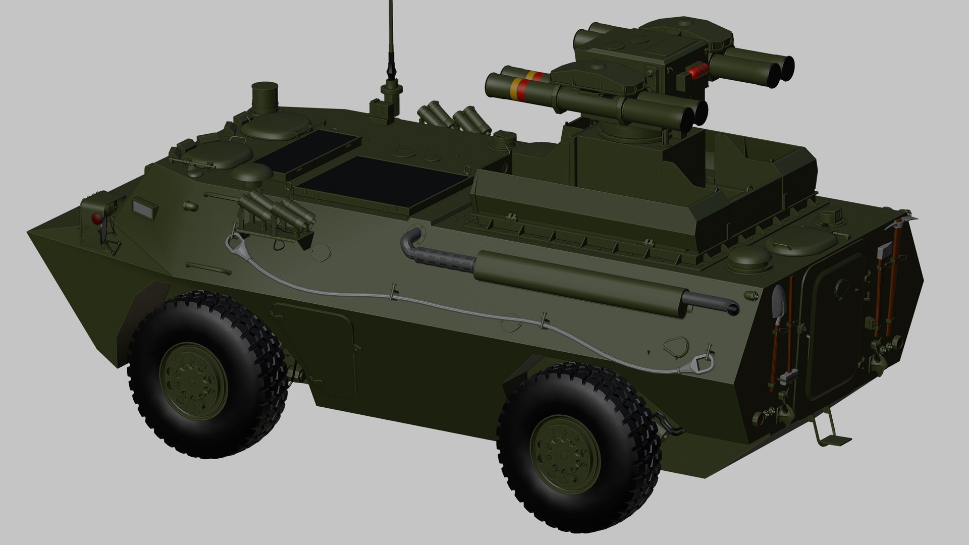 HJ-9 Anti-Tank Missile System 3D - TurboSquid 2332001