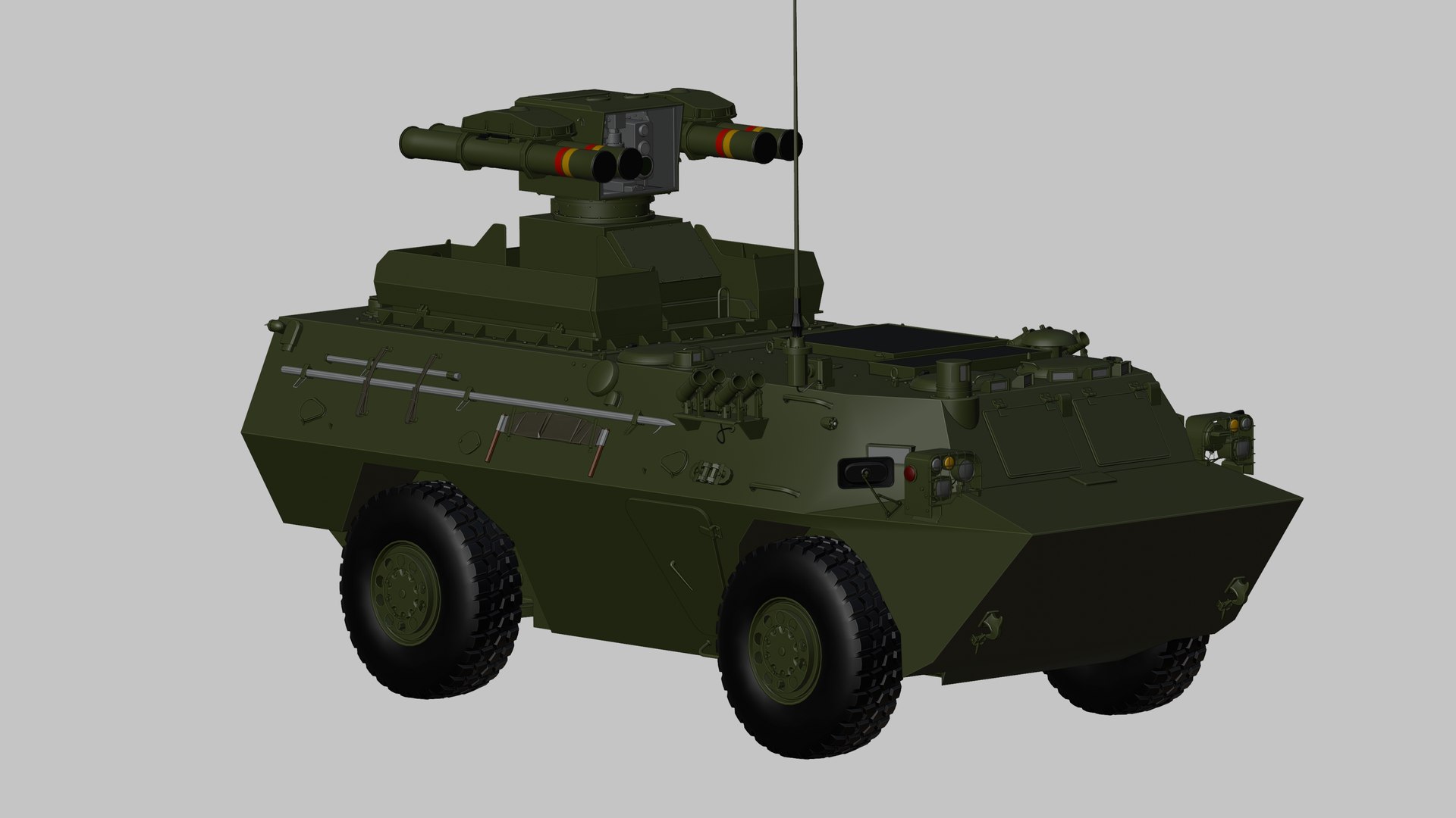 HJ-9 Anti-Tank Missile System 3D - TurboSquid 2332001