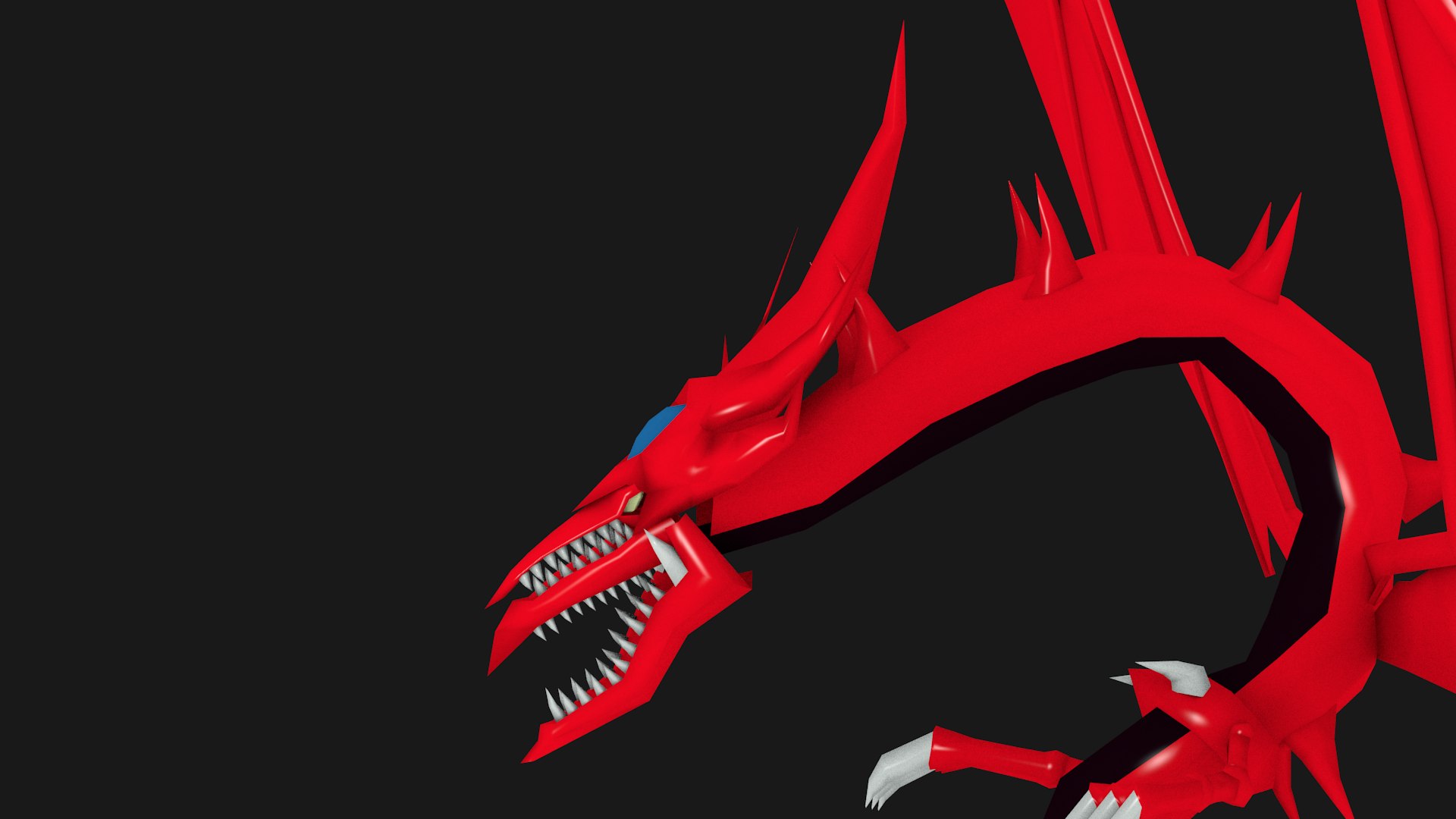 3D Slifer The Sky Dragon Low-poly 3D Model - TurboSquid 1956603