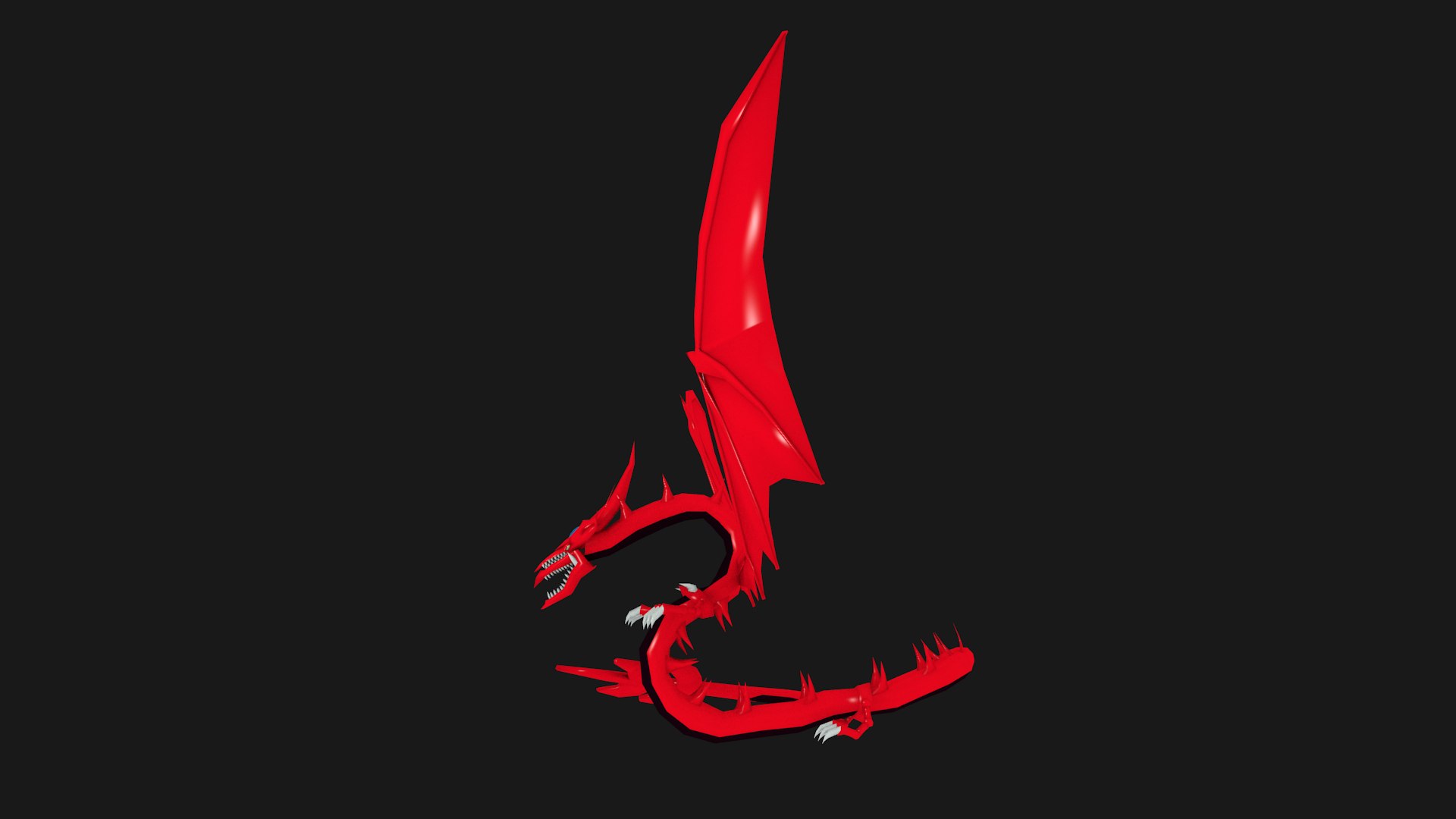 3D Slifer The Sky Dragon Low-poly 3D Model - TurboSquid 1956603