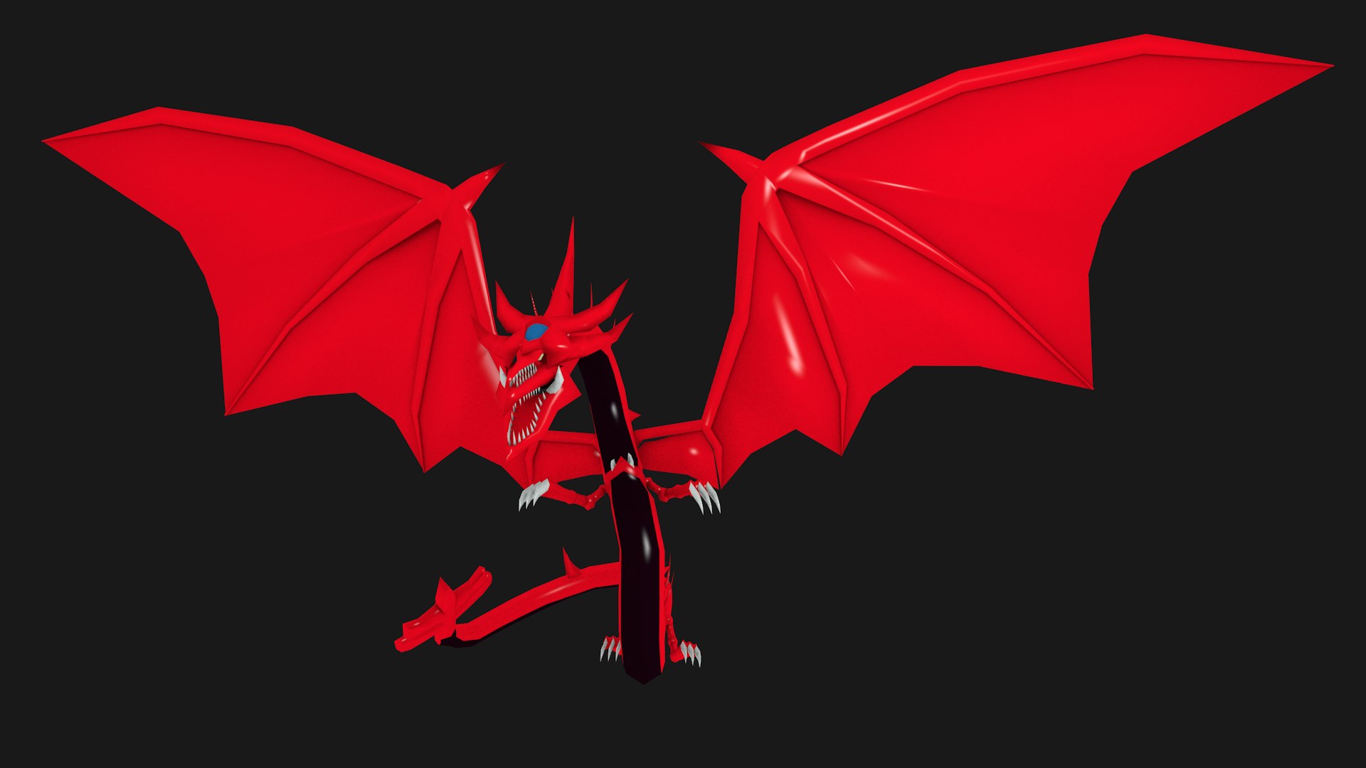 3D Slifer The Sky Dragon Low-poly 3D Model - TurboSquid 1956603