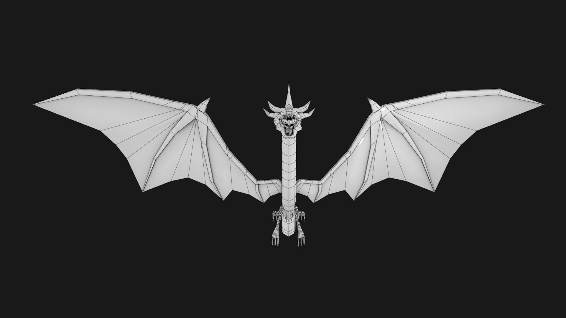 3D Slifer The Sky Dragon Low-poly 3D Model - TurboSquid 1956603