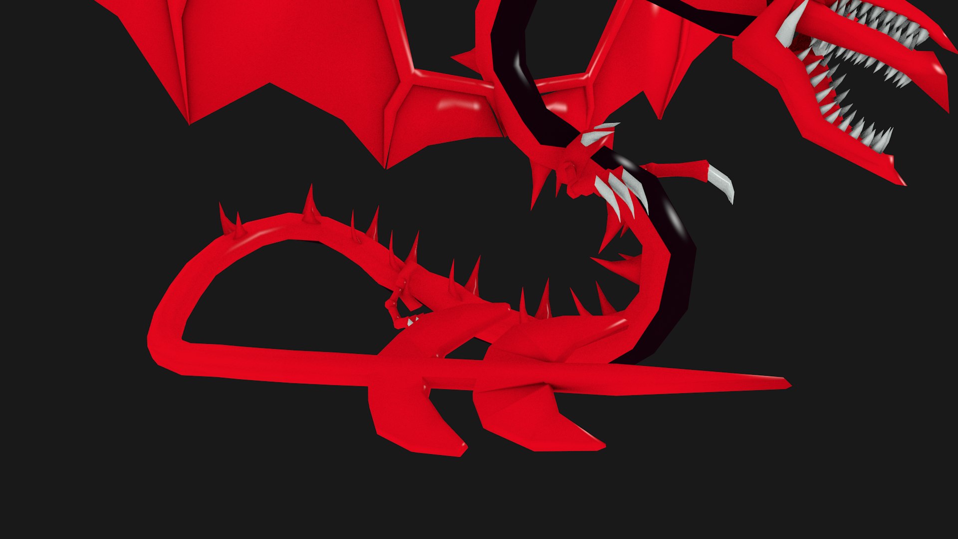 3D Slifer The Sky Dragon Low-poly 3D Model - TurboSquid 1956603