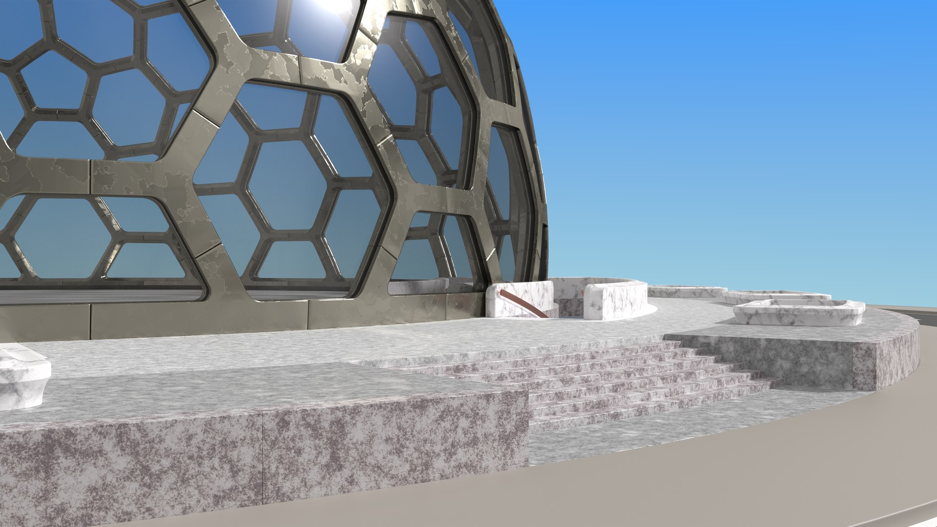 3D Big Dome Model - TurboSquid 1450674