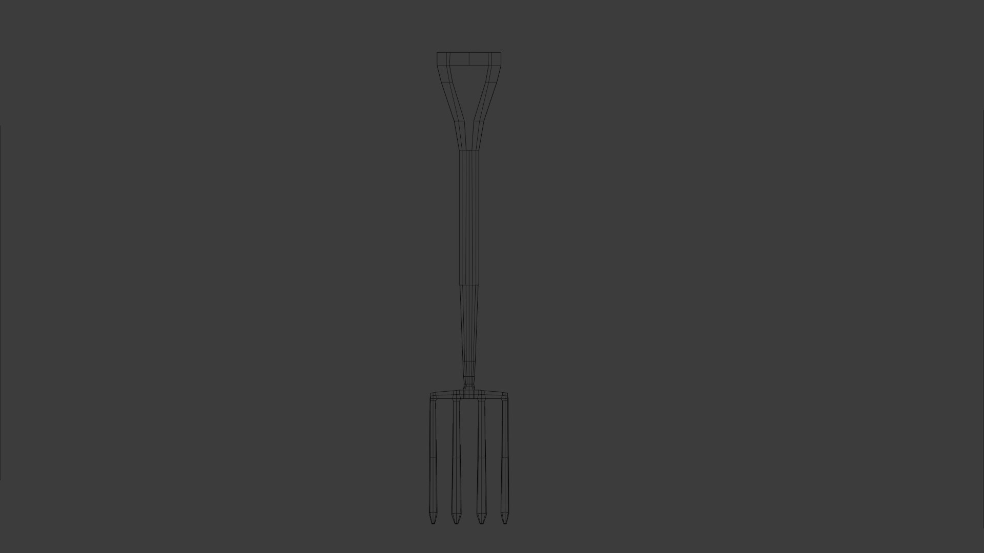 Low Poly Garden Fork 3D - TurboSquid 1798916