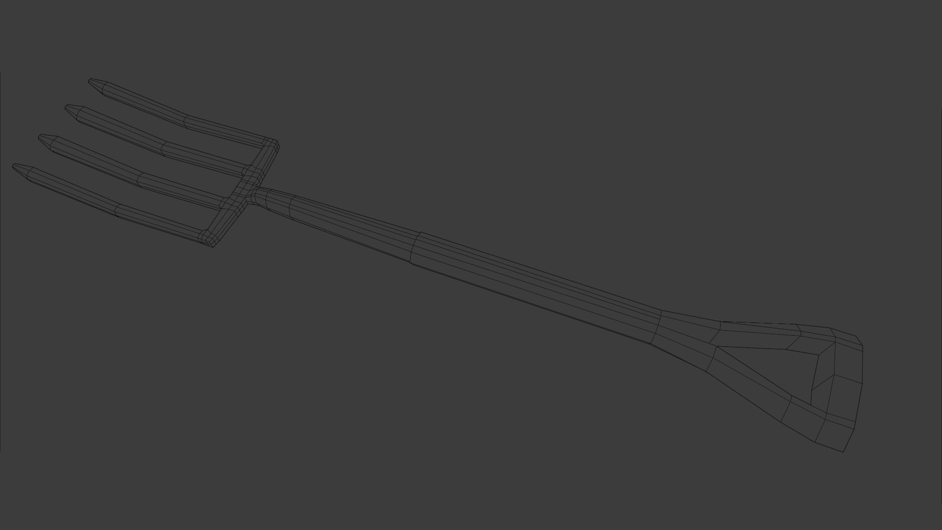 Low Poly Garden Fork 3D - TurboSquid 1798916