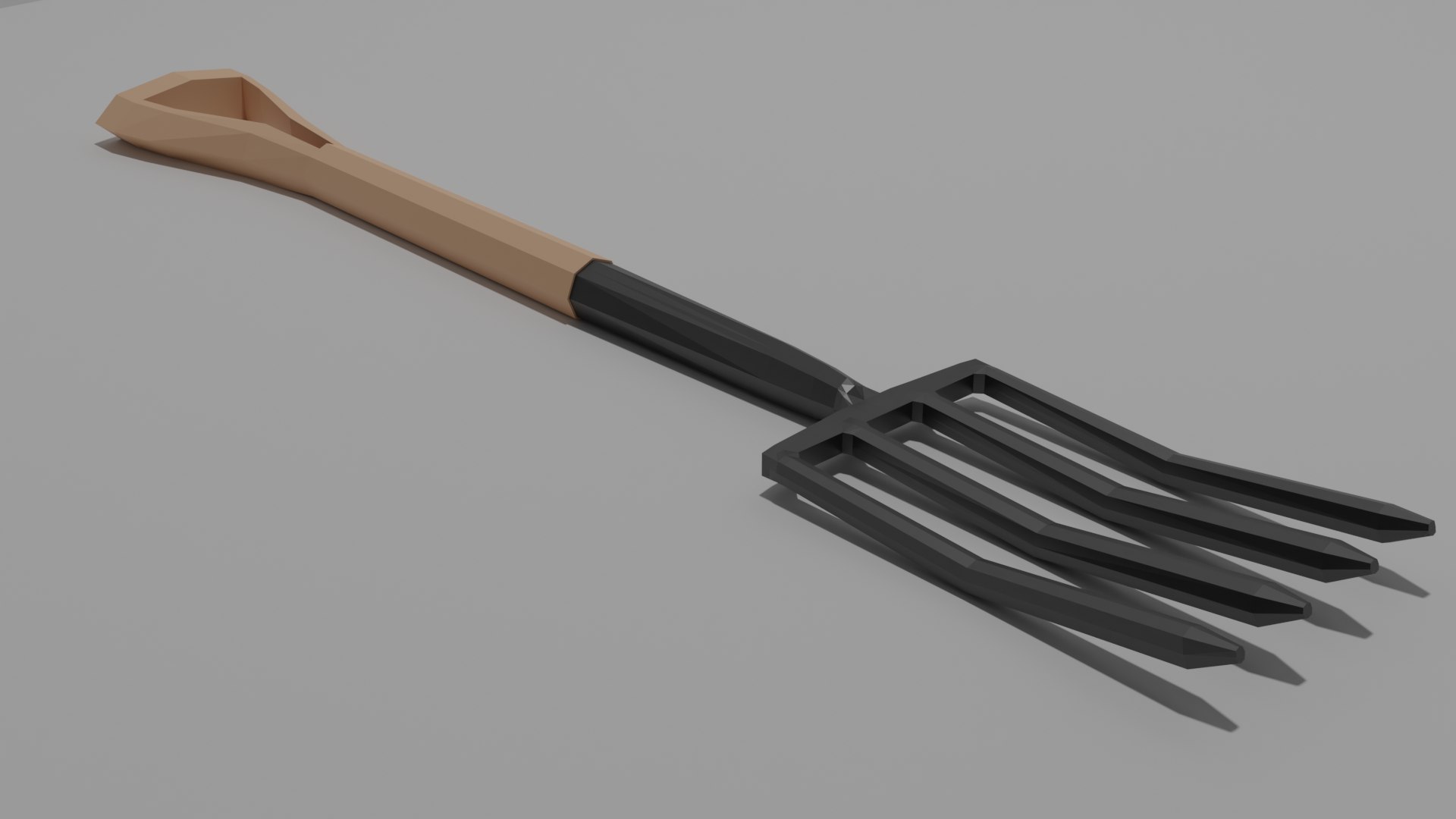 Low Poly Garden Fork 3D - TurboSquid 1798916
