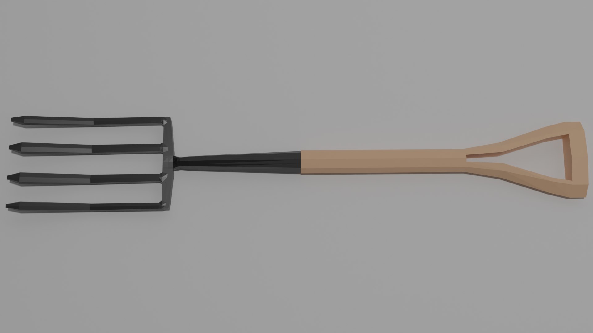 Low Poly Garden Fork 3D - TurboSquid 1798916