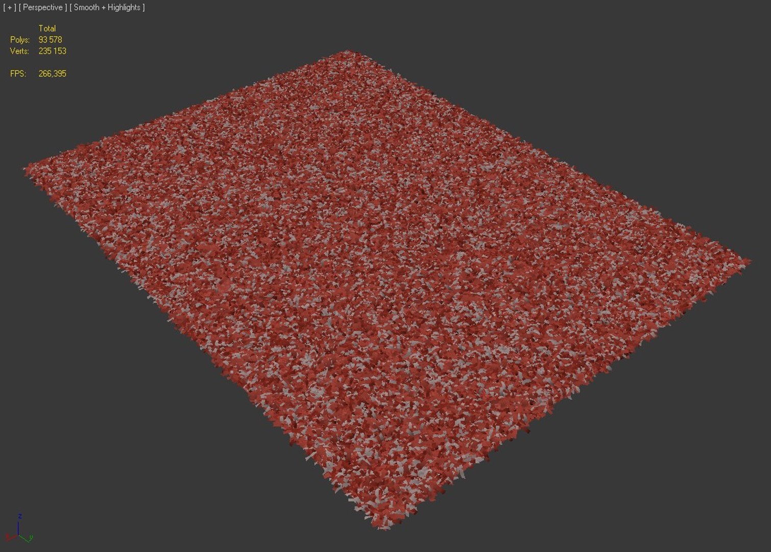 3d Realistic Red Carpet Model
