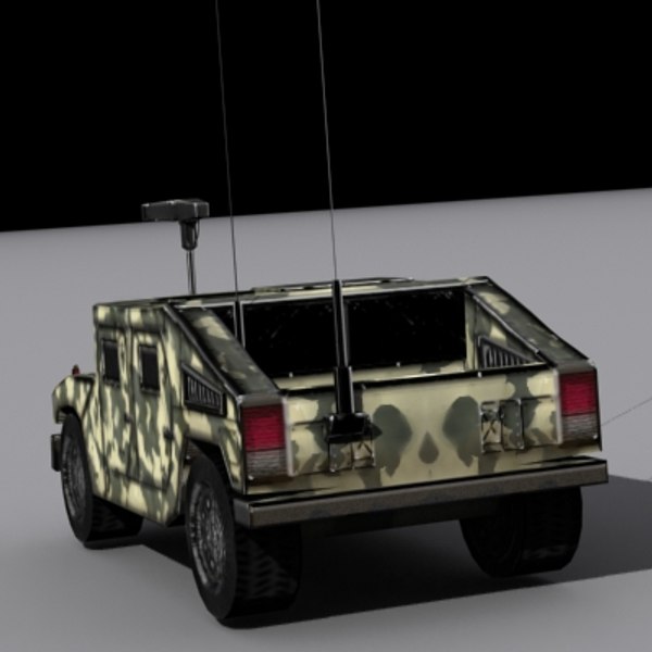3d humvee car