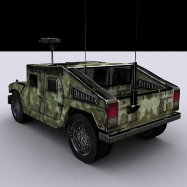 3d humvee car