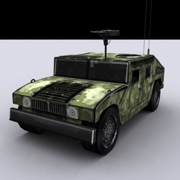 3d humvee car