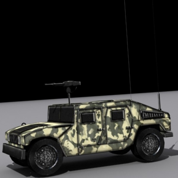 3d humvee car