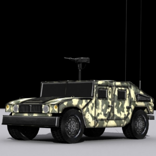 3d humvee car