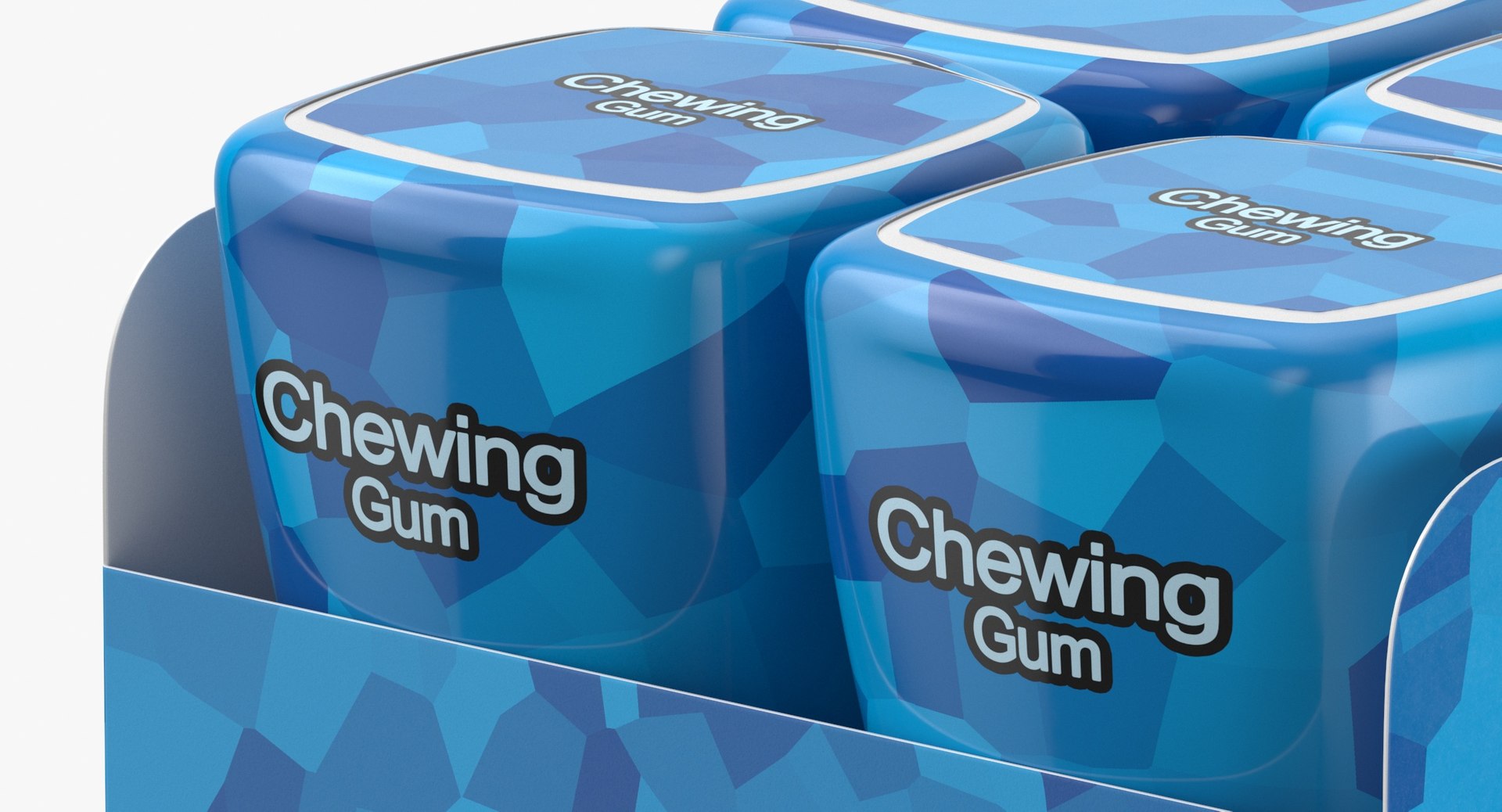 Chewing Gum Packs Type 02 Full and Missing Blank or Generic Label 3D ...