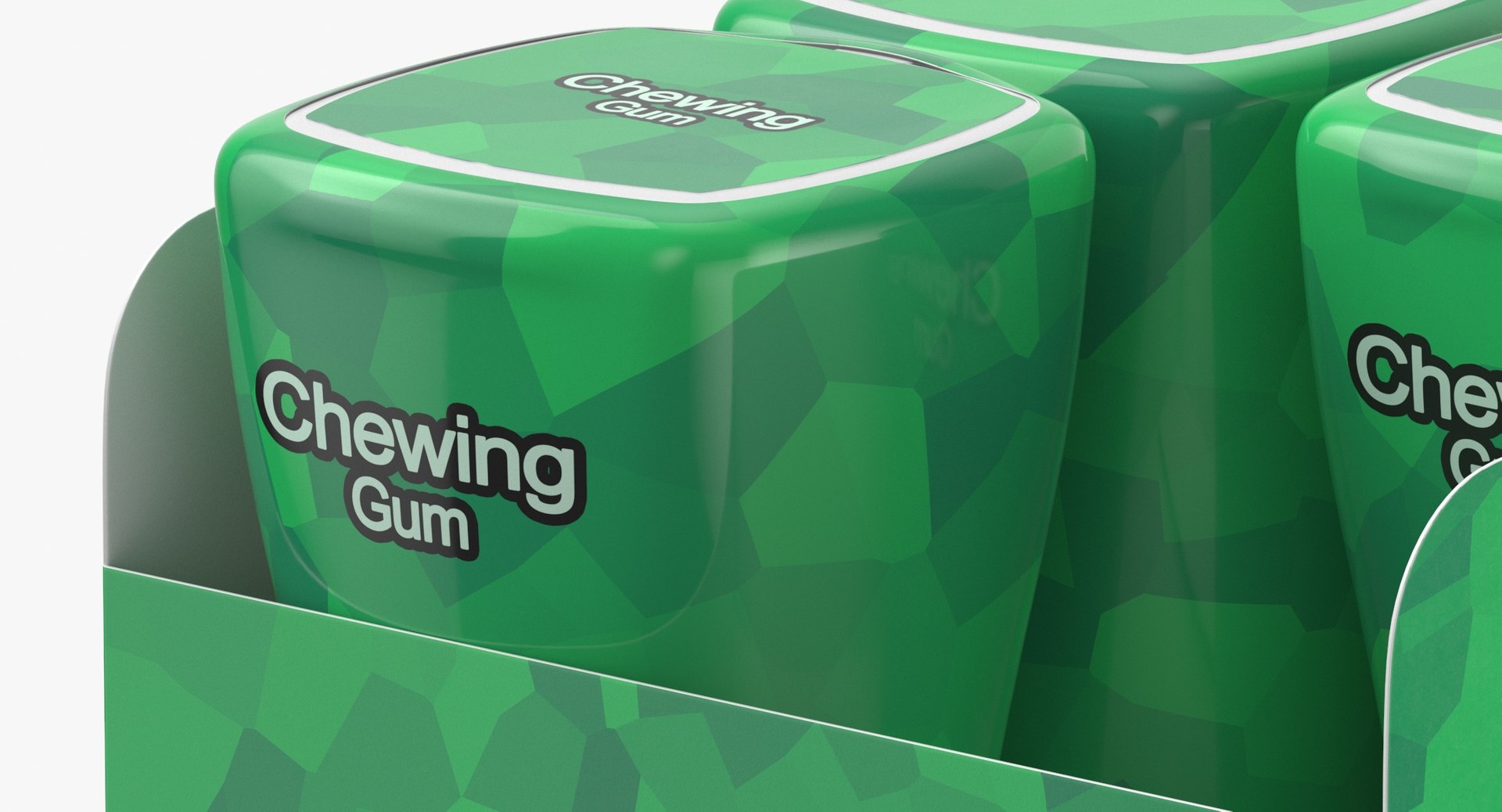 Chewing Gum Packs Type 02 Full and Missing Blank or Generic Label 3D ...