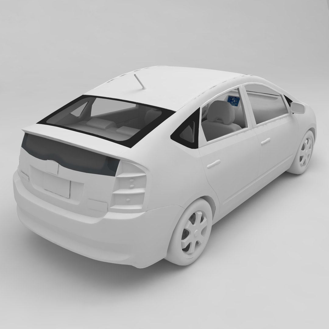 3d toyota prius 6 cars model
