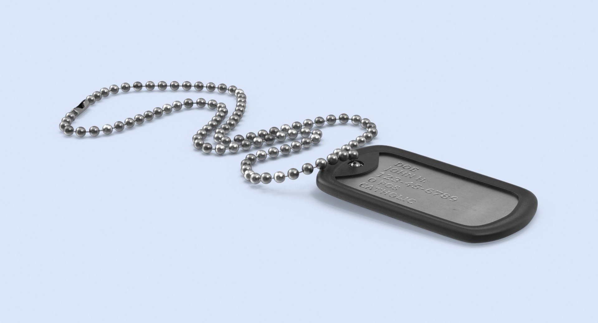 Dog Tags 3d Model