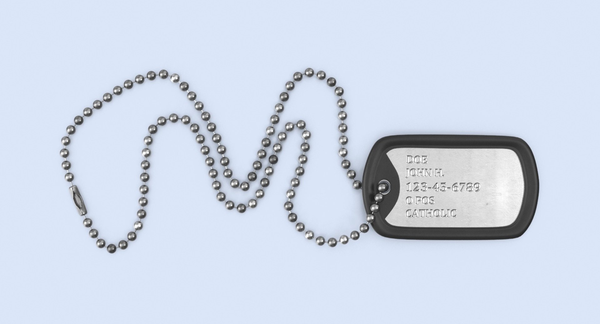 Dog Tags 3d Model