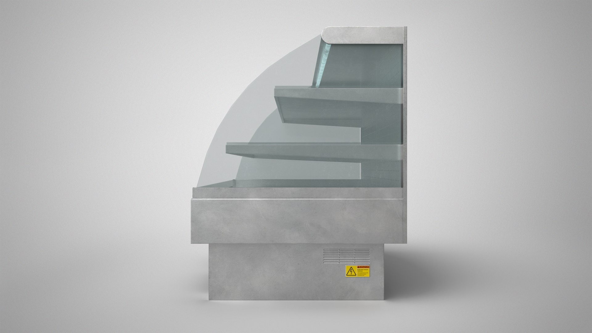 3D Commercial Food Display Fridge - Gameready Cake Refrigerator Model ...